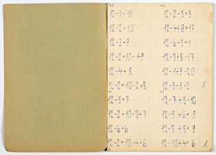 School notebook from the Second Word War | The Małopolska Virtual Museums